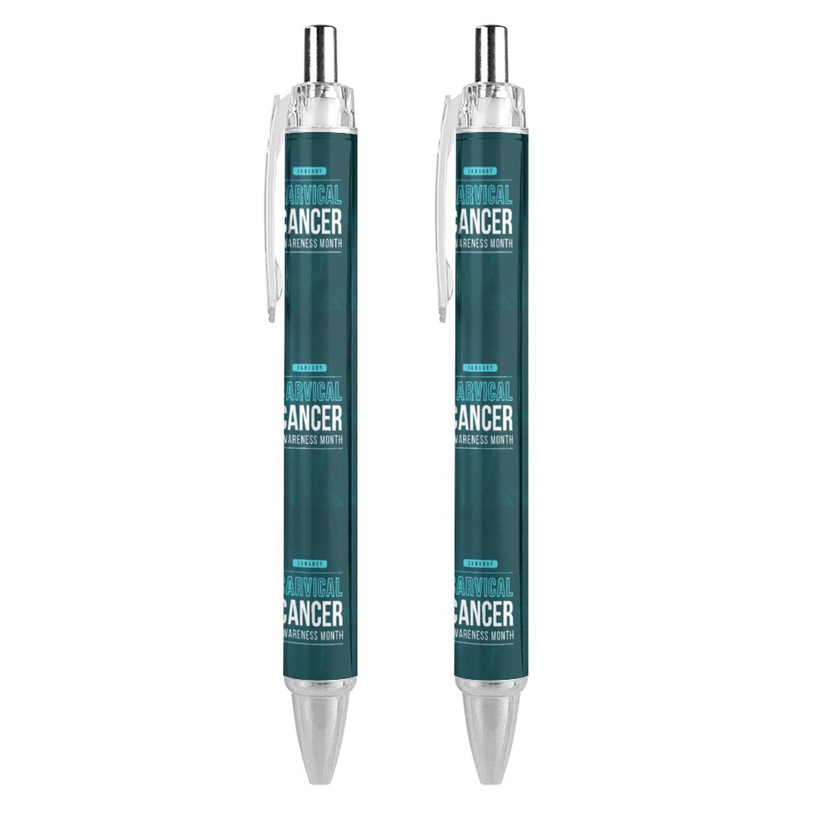 Cervical Cancer Awareness Month Ballpoint Pen Retractable Pens Black ...