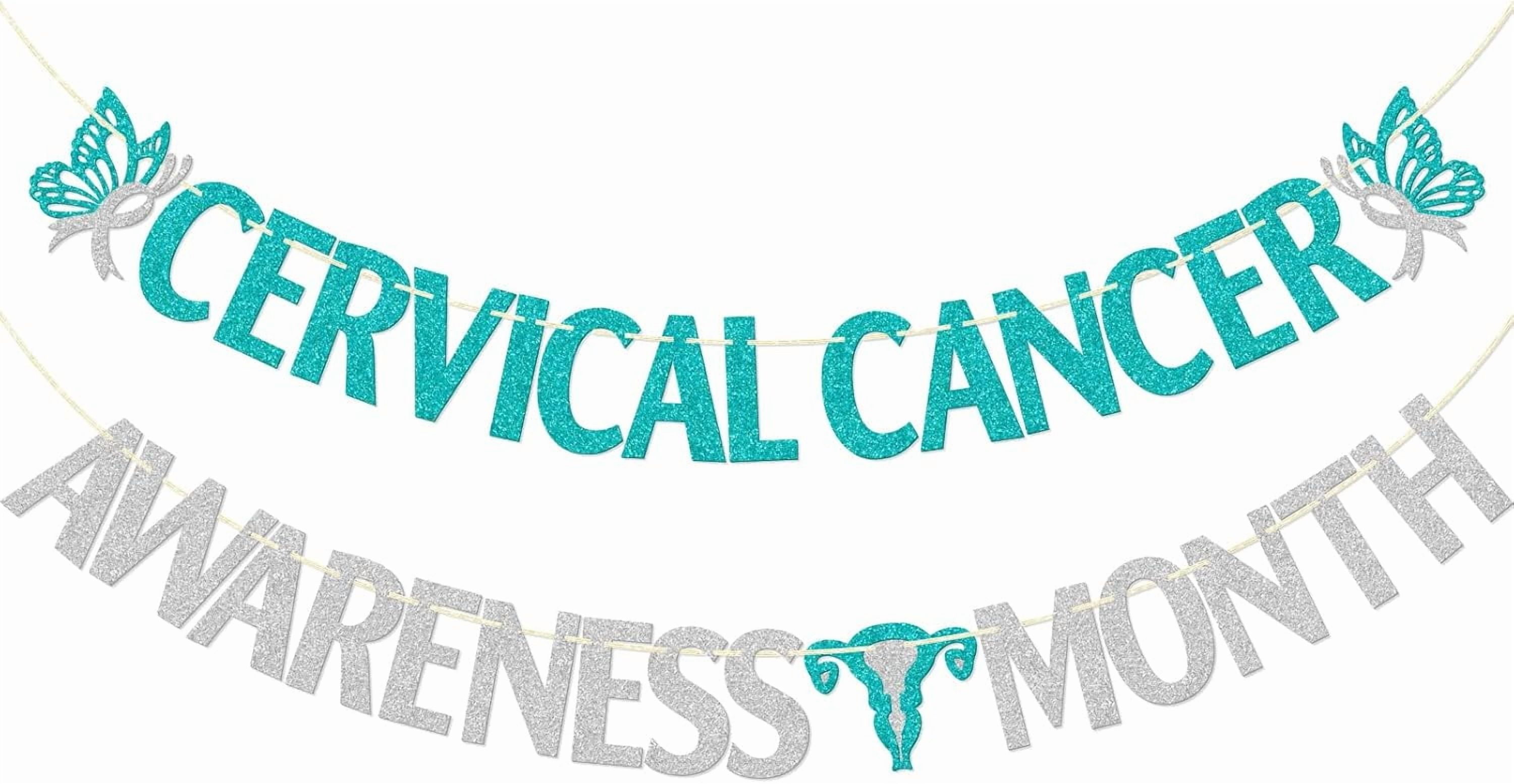 Cervical Cancer Awareness Month Banner, Cervical Cancer Awareness ...