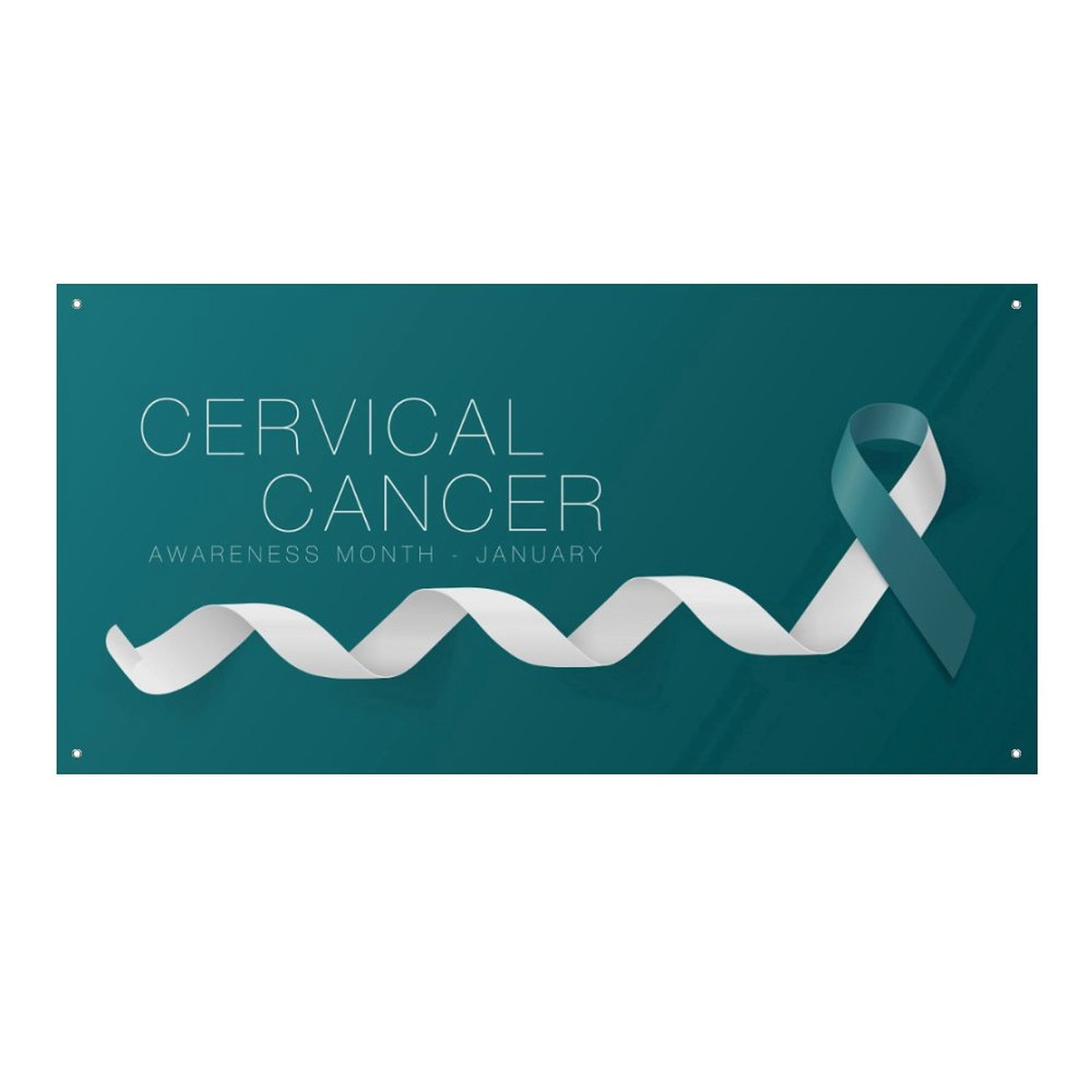 Cervical Cancer Awareness Month Banners Flag Hanging Backdrop Sign Wall ...