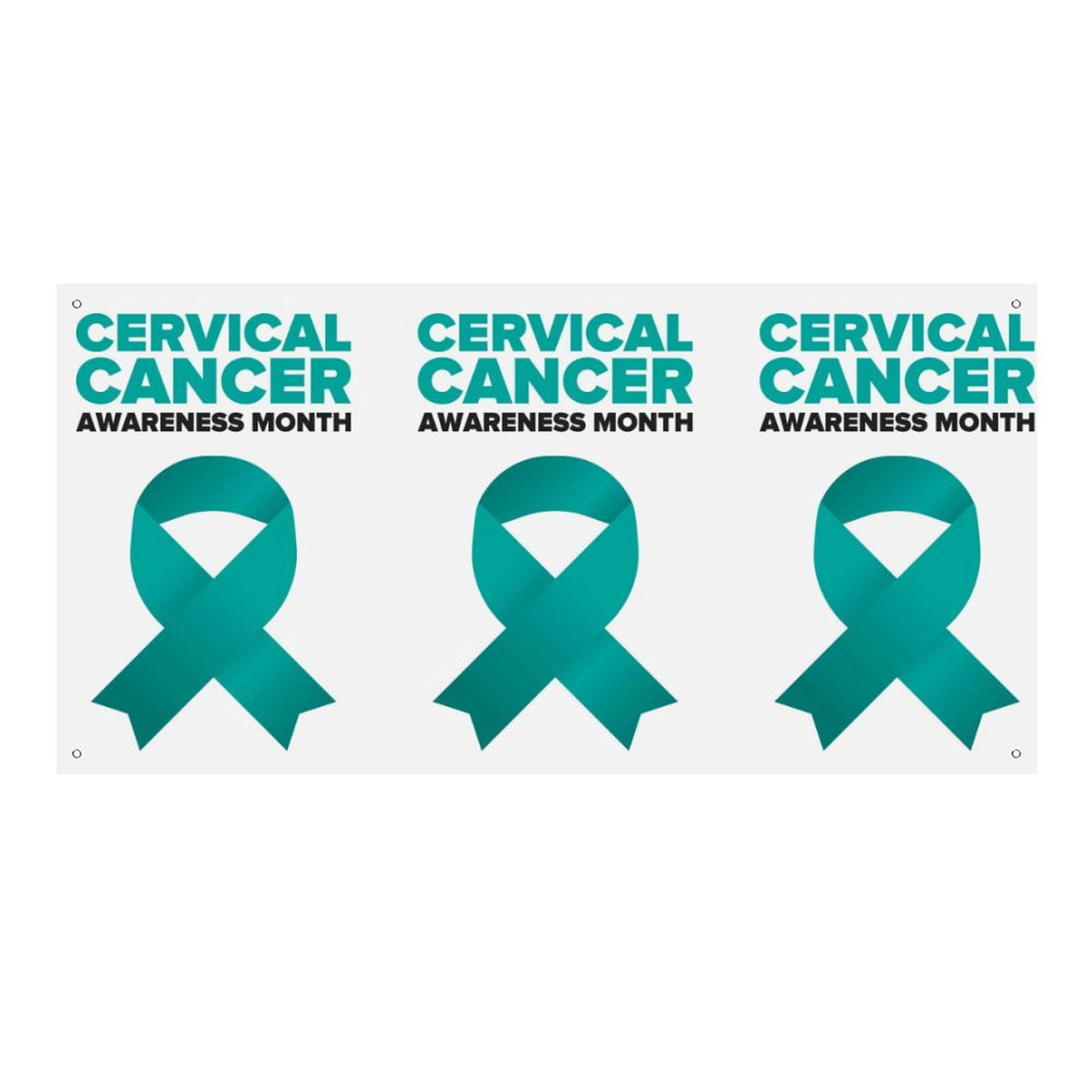Cervical Cancer Awareness Month Banners Flag Hanging Backdrop Sign Wall ...