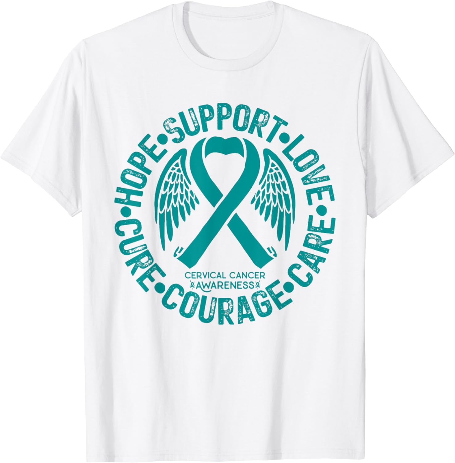 Cervical Cancer Awareness Support Family Cervical Awareness T-Shirt ...