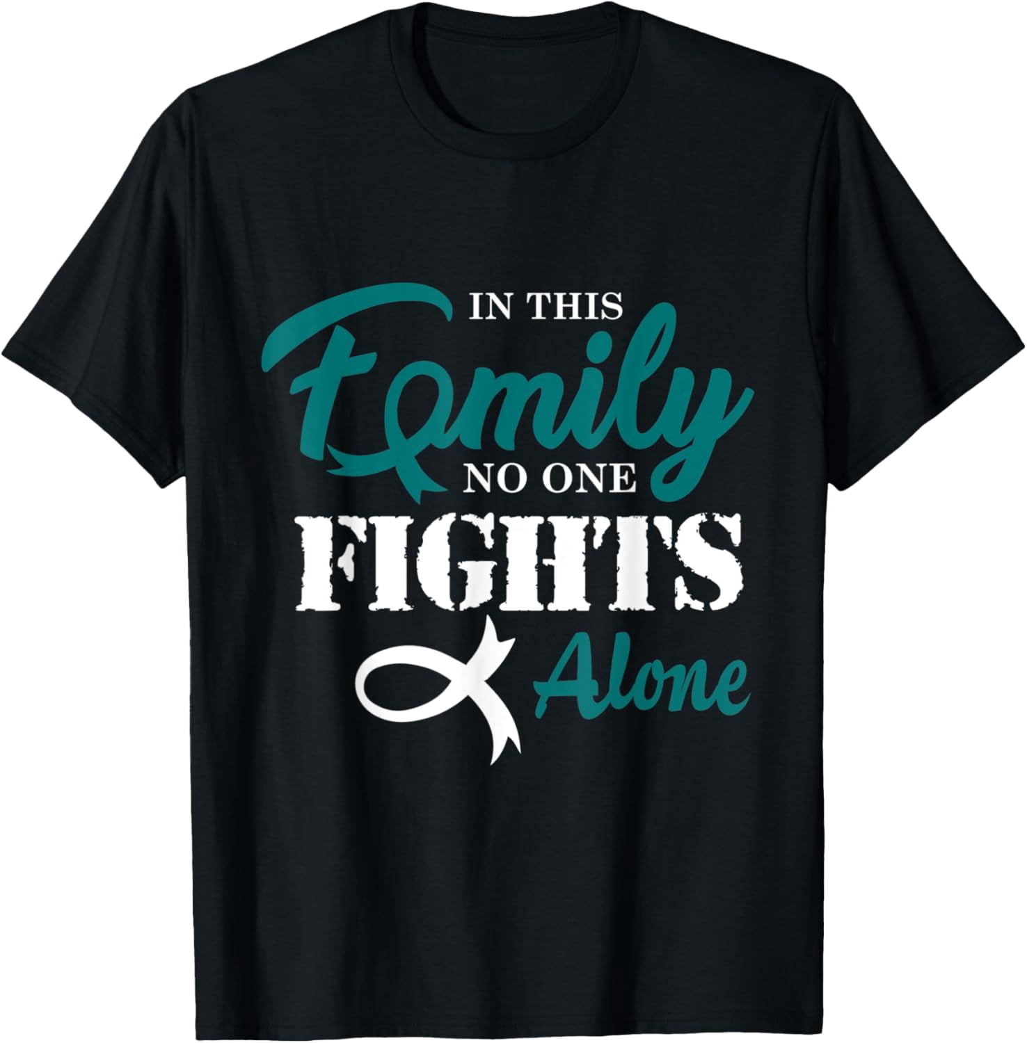 Cervical Cancer Fight Cancer Ribbon T-Shirt - Walmart.com