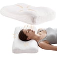 Cervical Memory Foam Pillow for Sleeping, Ergonomic Neck Pain Relief ...