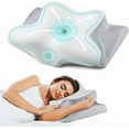 Nuzzle Pillow Cervical Memory Foam Neck Pillow For Side Sleeping ...