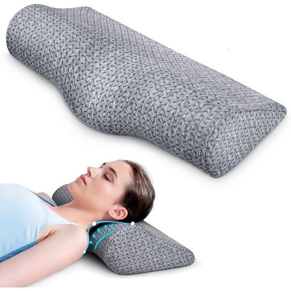 Cervical Neck Pillows for Pain Relief Sleeping, High-Density Memory ...