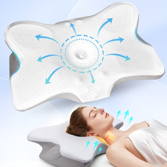 Cervical Pillow for Neck Pain Relief,Orthopedic Neck Support Pillow for ...