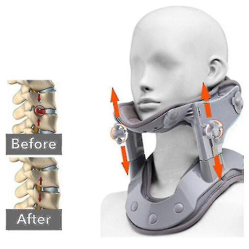 Cervical Traction Device - Adjustable Inflatable Neck Extender Collar ...