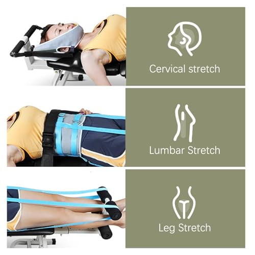 Cervical Vertebra Traction Bed, Folding Massage Bed Spine Decompressor ...
