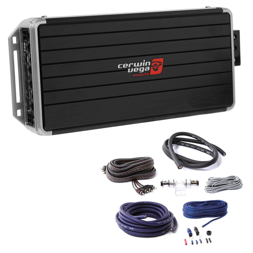 Cerwin Vega B54 1200W 4-Channel Bomber Series Class D Amplifier with ...