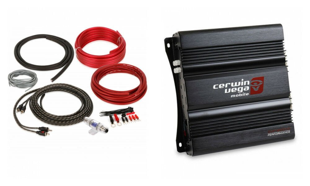 Cerwin Vega CVP1600.1D Amplifier + Free Belva 8 Gauge Amp Kit CVP ...