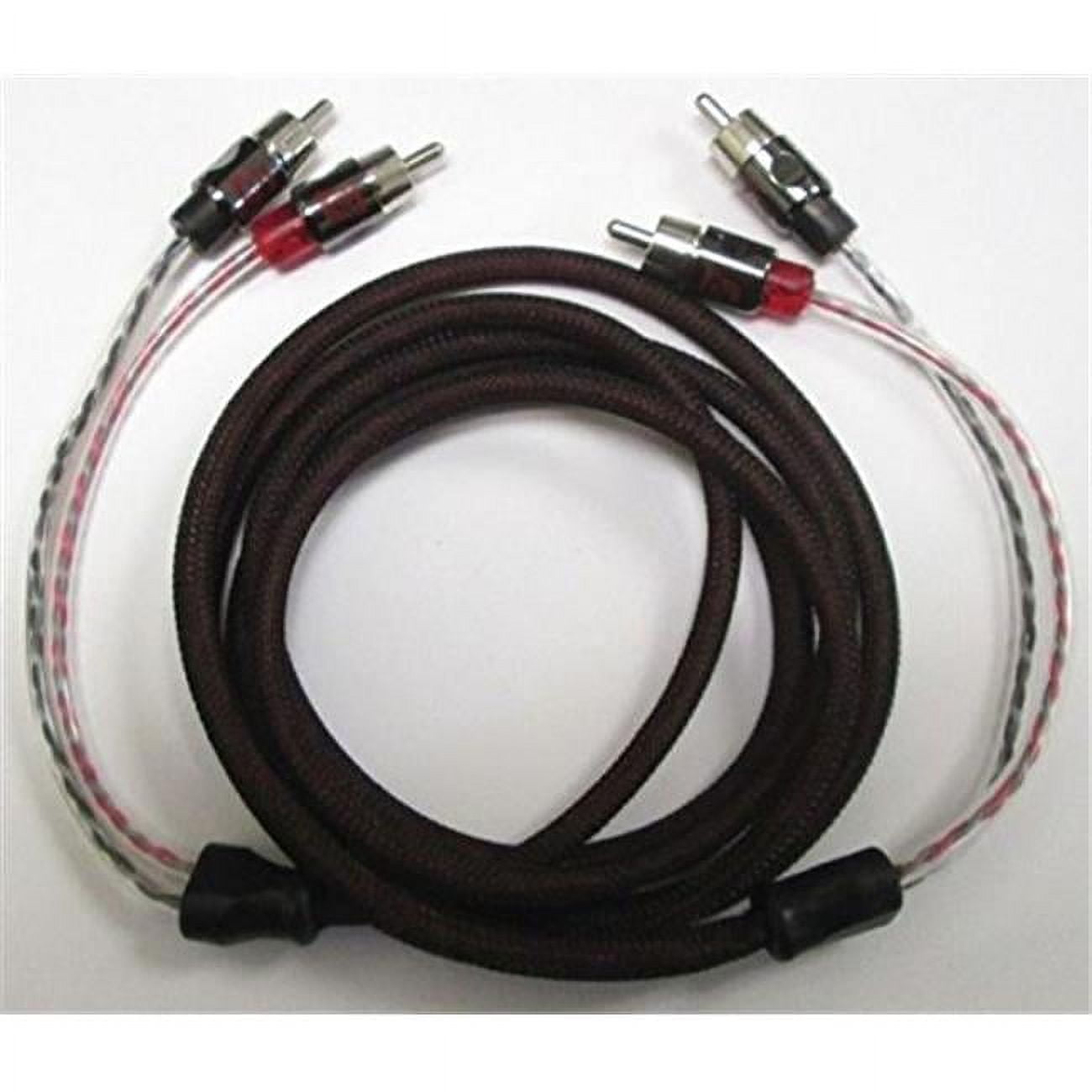 Stroker Series 6 Foot Twin Lead Color Coded RCA cable MALE TO MALE ENDS ...