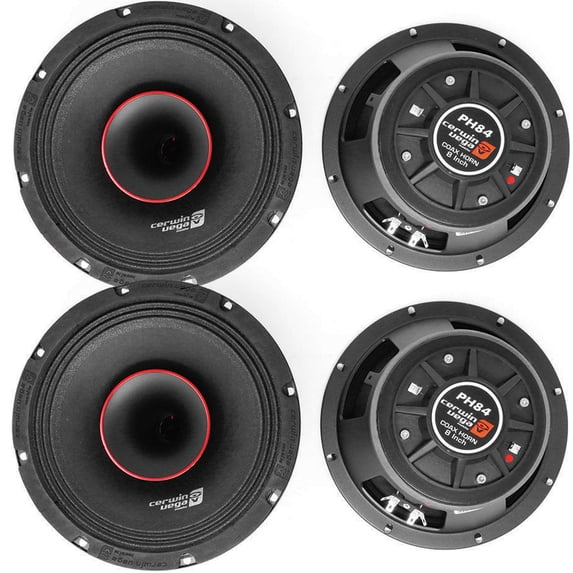 Cerwin-Vega PH84 8” Pro Series Full-Range Coaxial Speakers 1440W Peak ...