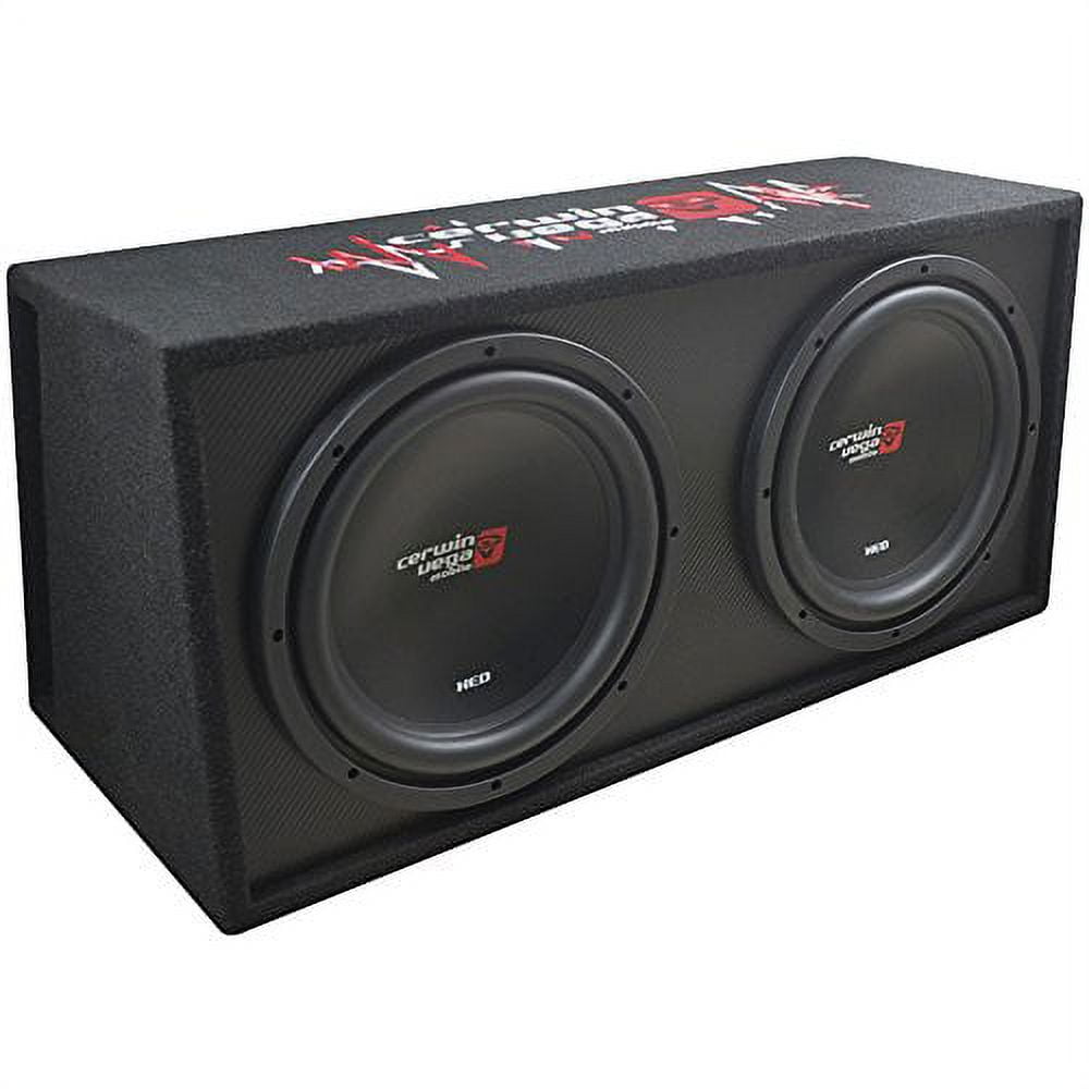Cerwin Vega XED 3000W MAX Basskit Dual 12" loaded vented 3/4" MDF w/1000W MAX amp - Walmart.com