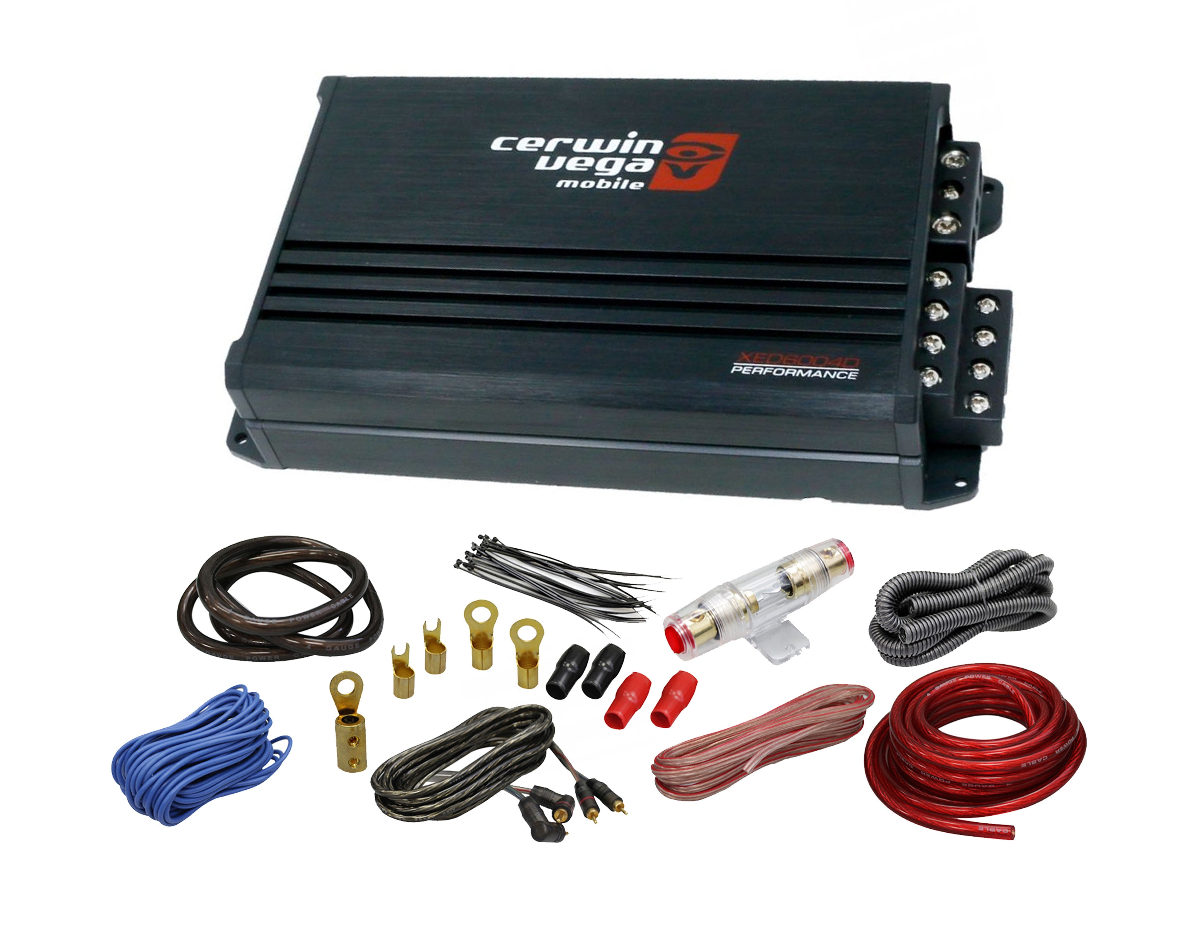 Cerwin Vega XED6004D 500W MAX 4 Channel XED Series Car Micro Compact ...