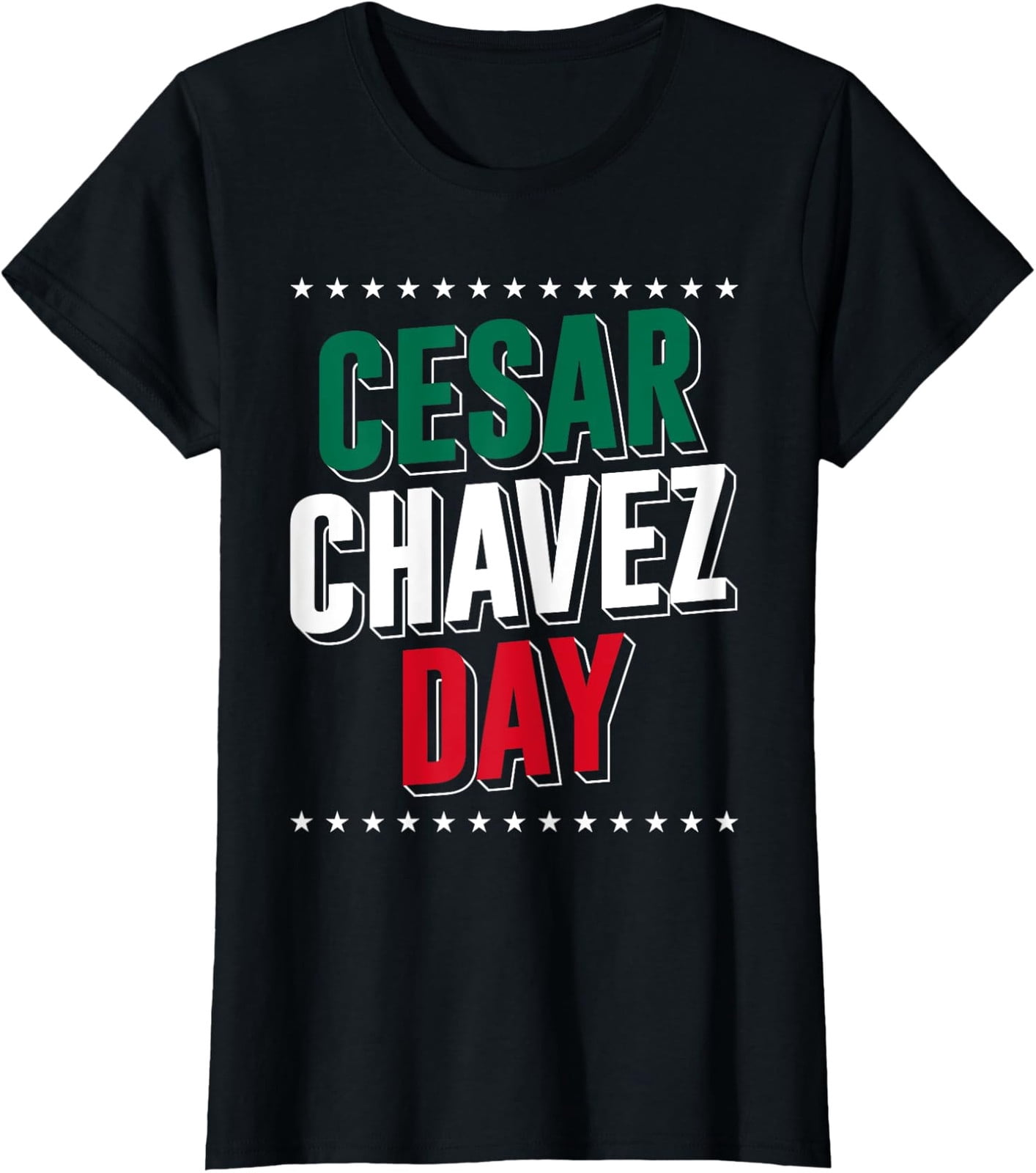 Cesar Chavez 2025 Mexico Unity Mexican Worker Ladies' Crewneck T-Shirt ...