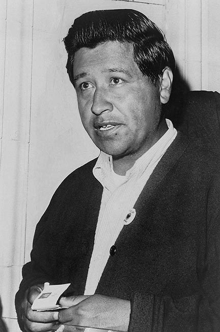 Cesar Chavez Labor Activist Portrait - 24x36 Inch Glossy Laminated ...