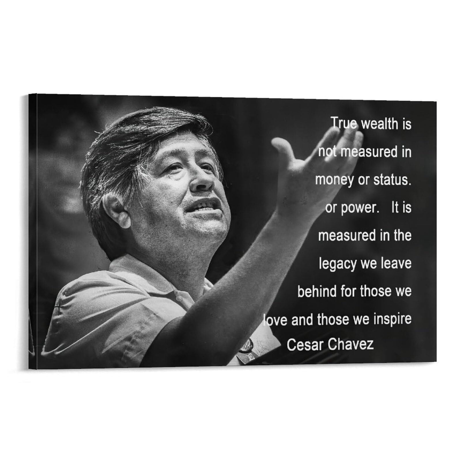 Cesar Chavez Quote Poster Civil Rights Leader Poster (1) Canvas ...