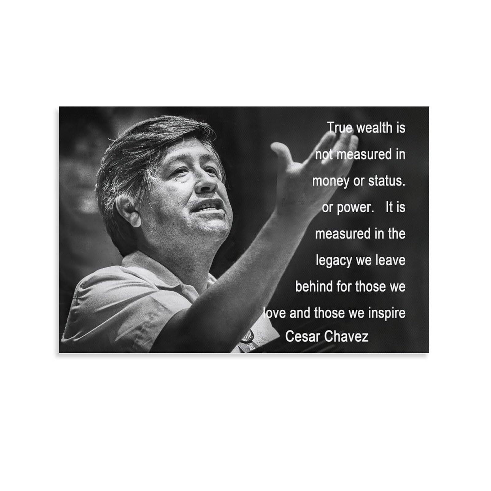 Cesar Chavez Quote Poster Civil Rights Leader Poster (1) Canvas ...