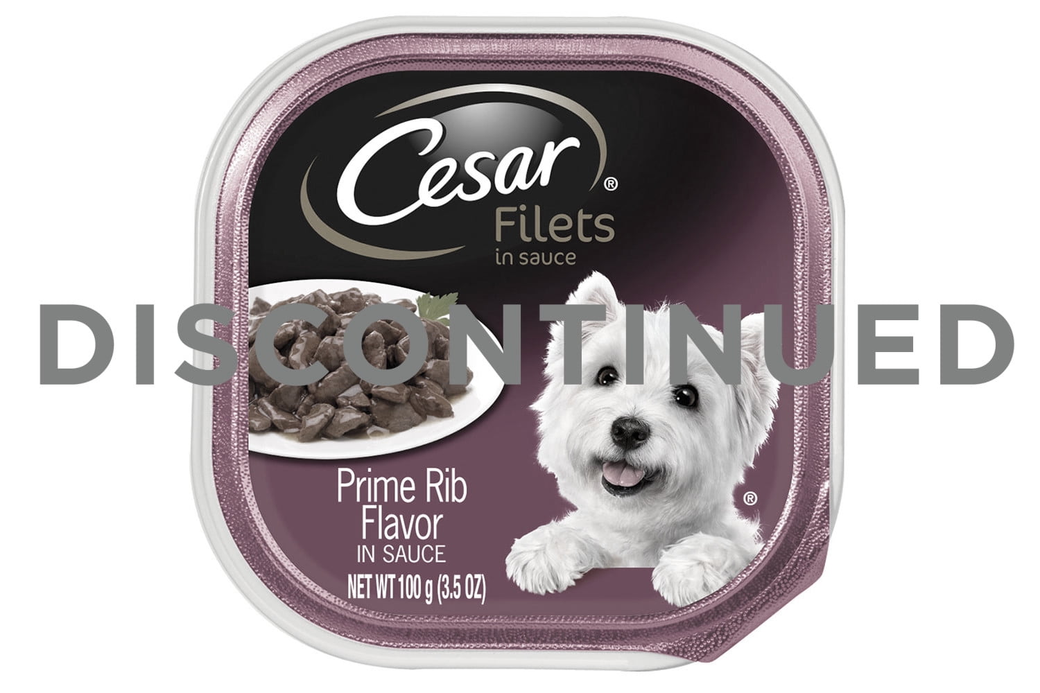 CESAR GOURMET FILETS Wet Dog Food Prime Rib Flavor, 3.5 oz. Tray ...