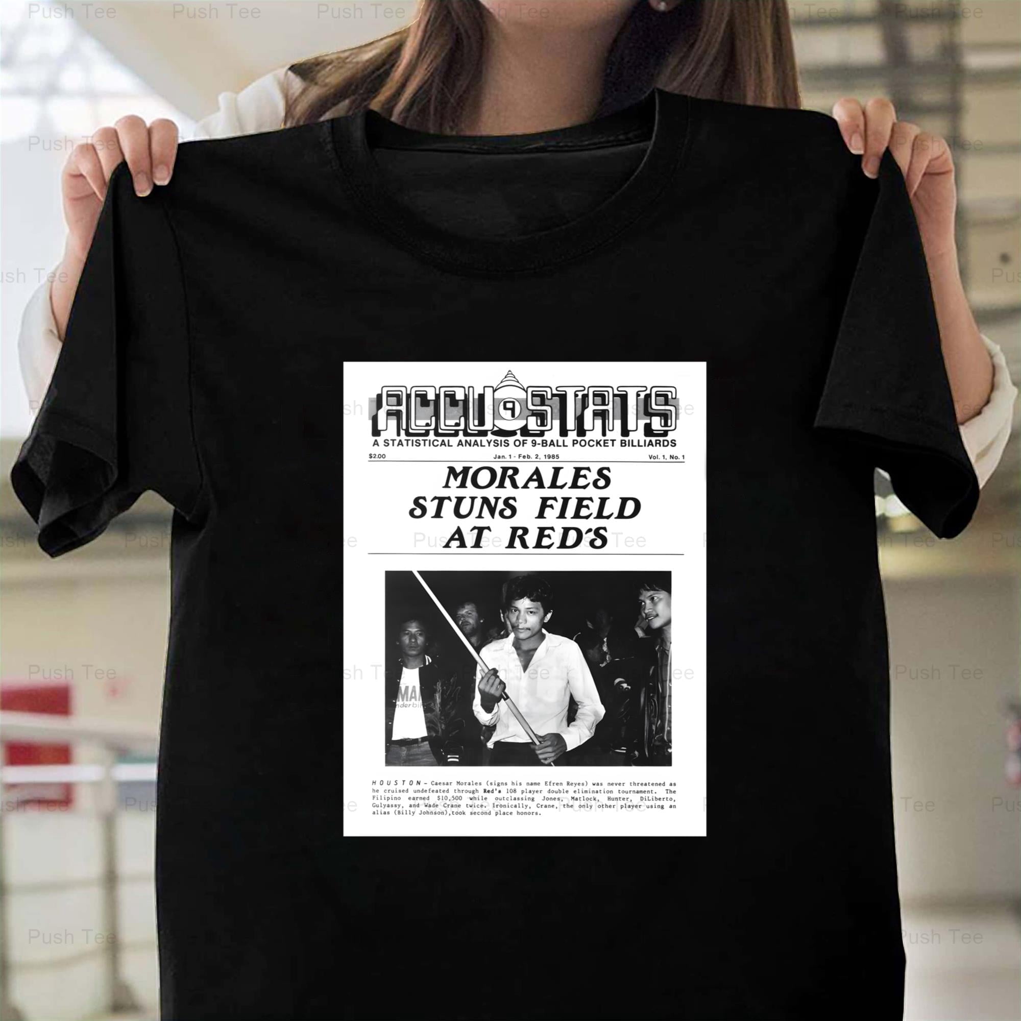 Cesar Morales 1985 Pool Player Efren Reyes Billiards Legend New Unisex ...