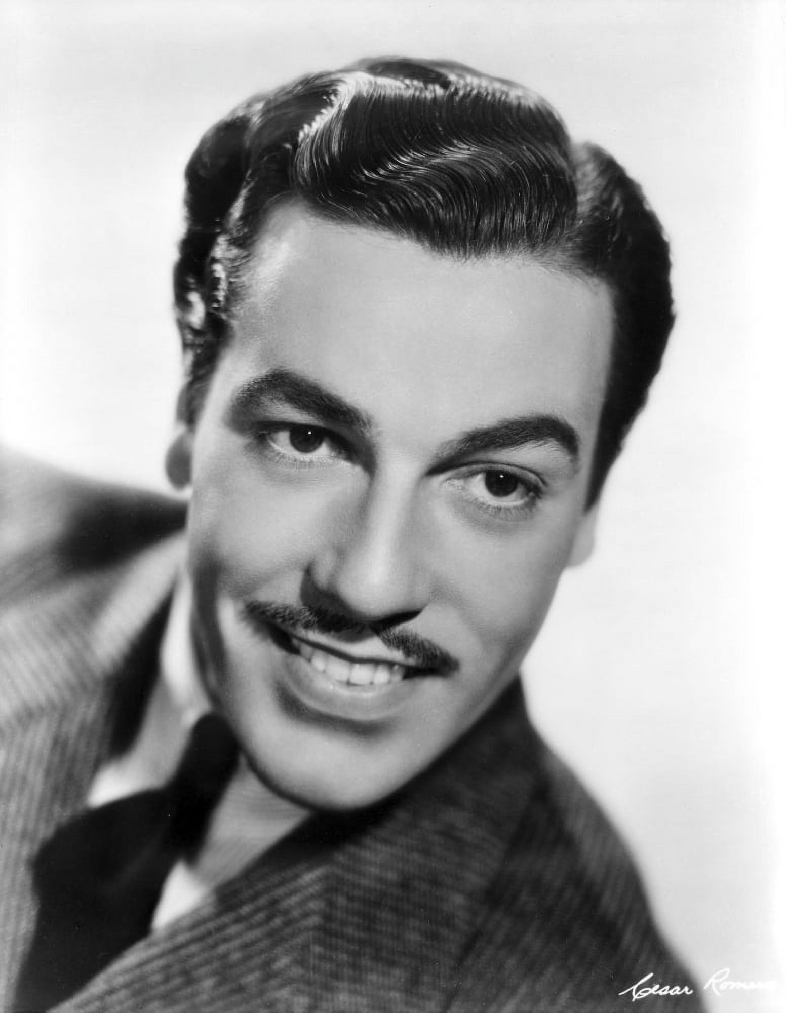 Cesar Romero wearing Suit and Tie Photo Print (24 x 30) - Walmart.com