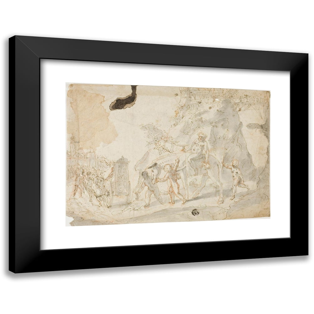 Cesare Pollini 18x14 Black Modern Framed Museum Art Print Titled ...