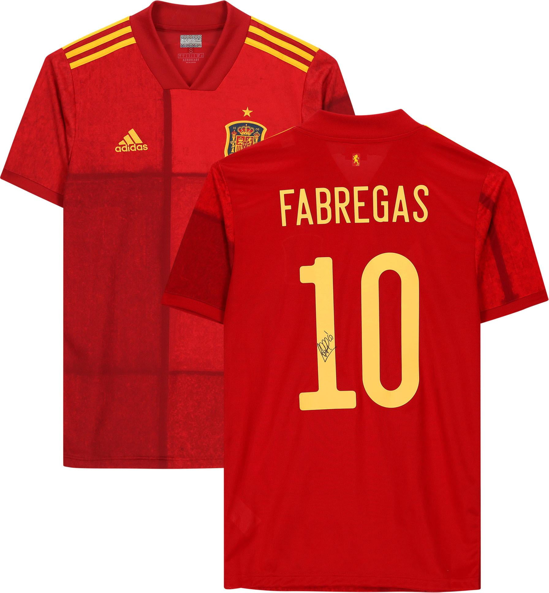 Cesc Fabregas Spain National Team Autographed 2020 Home Jersey - Icons ...