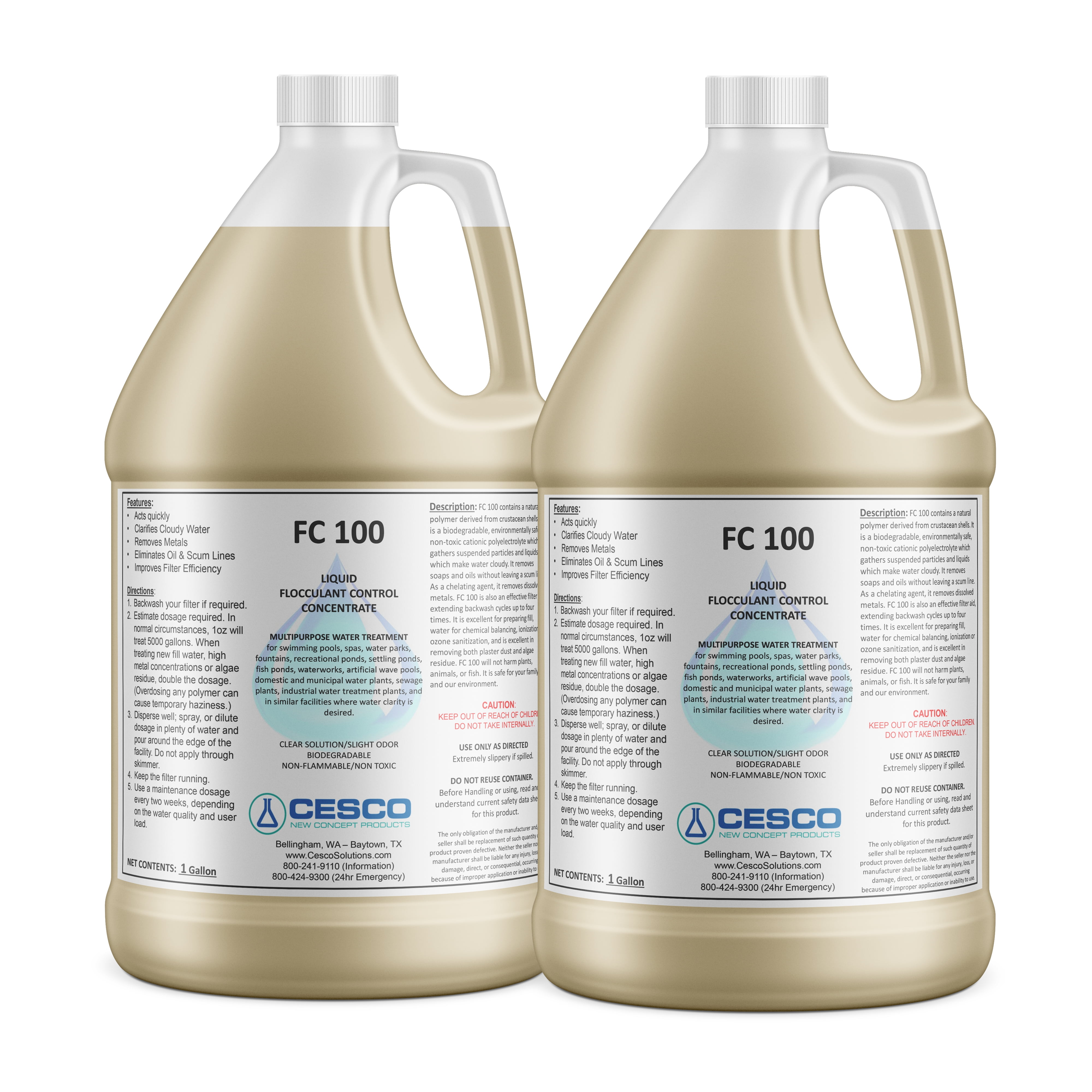 Cesco Solutions FC-100 Flocculant Clarifier - Concentrated Water ...