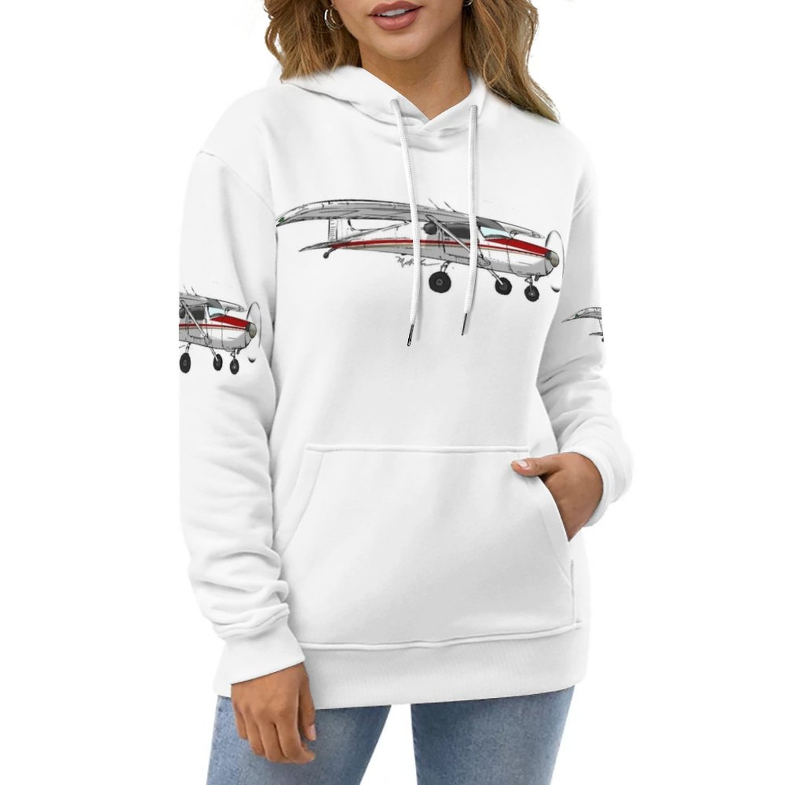Cessna 150 N6566T Streetwear Hoodies Printed Women Sweatshirt Autumn ...