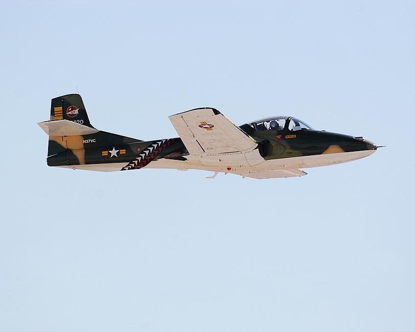 Cessna A-37 Dragonfly Aircraft Style - B - 12x18 Inch Laminated ...