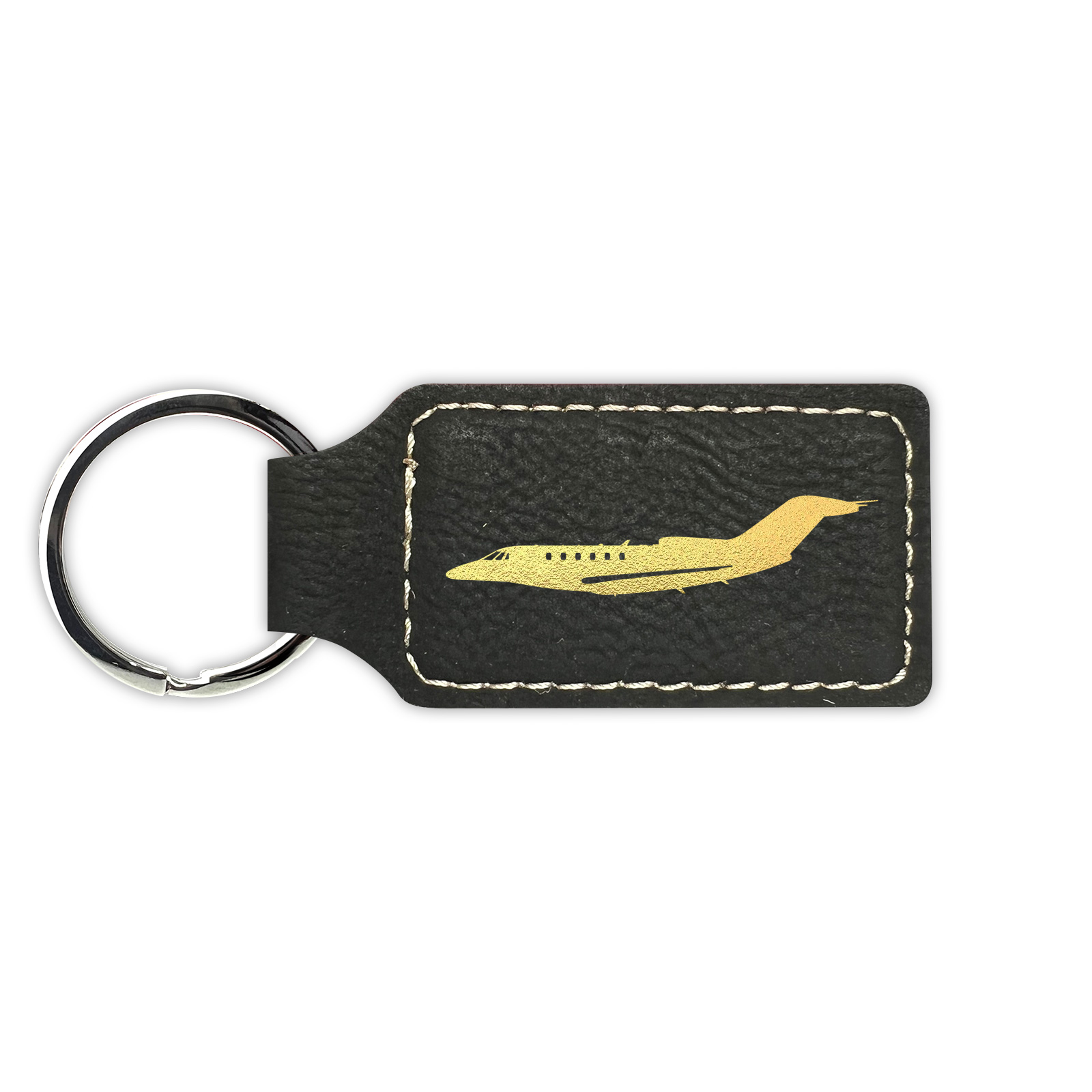 Cessna Citation X Jet Keychain Leatherette Rectangle - Laser Engraved ...