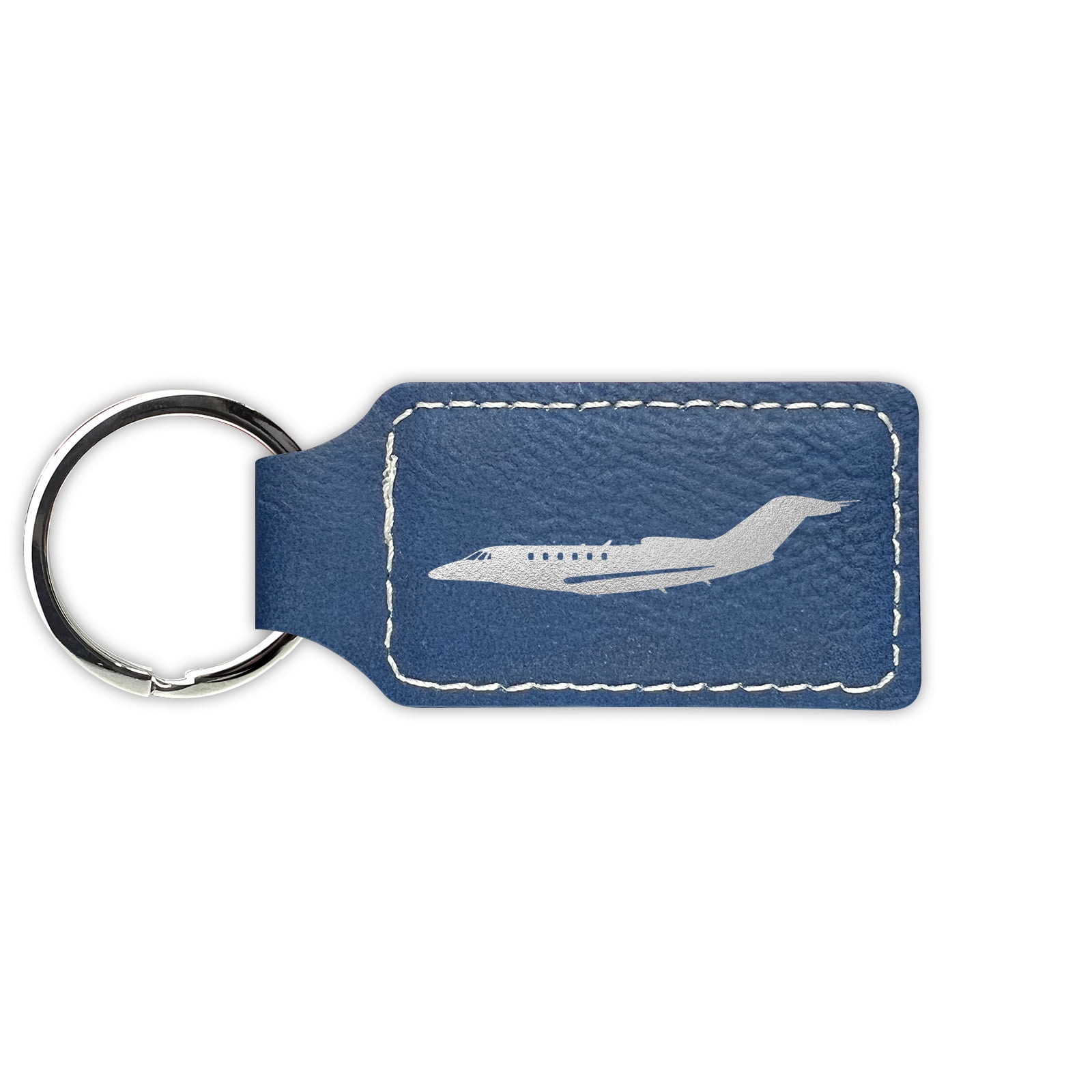 Cessna Citation X Jet Keychain Leatherette Rectangle - Laser Engraved ...