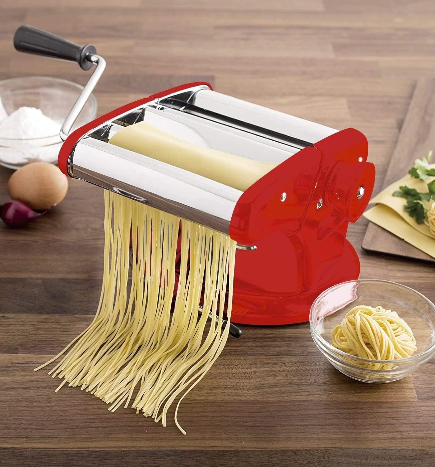 Cestari Kitchen Ultimate Pasta Maker with Spaghetti Cutter and Suction ...