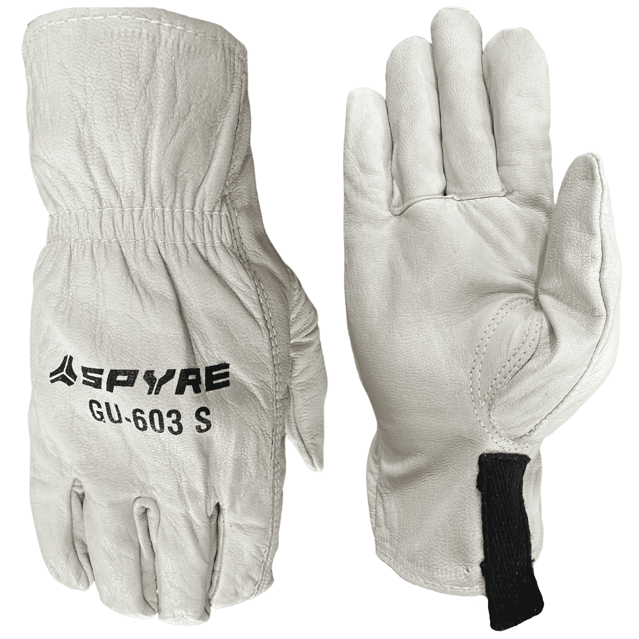 Cestus GU-603, 3 Pairs Premium Goatskin Leather Work Gloves, Unlined ...