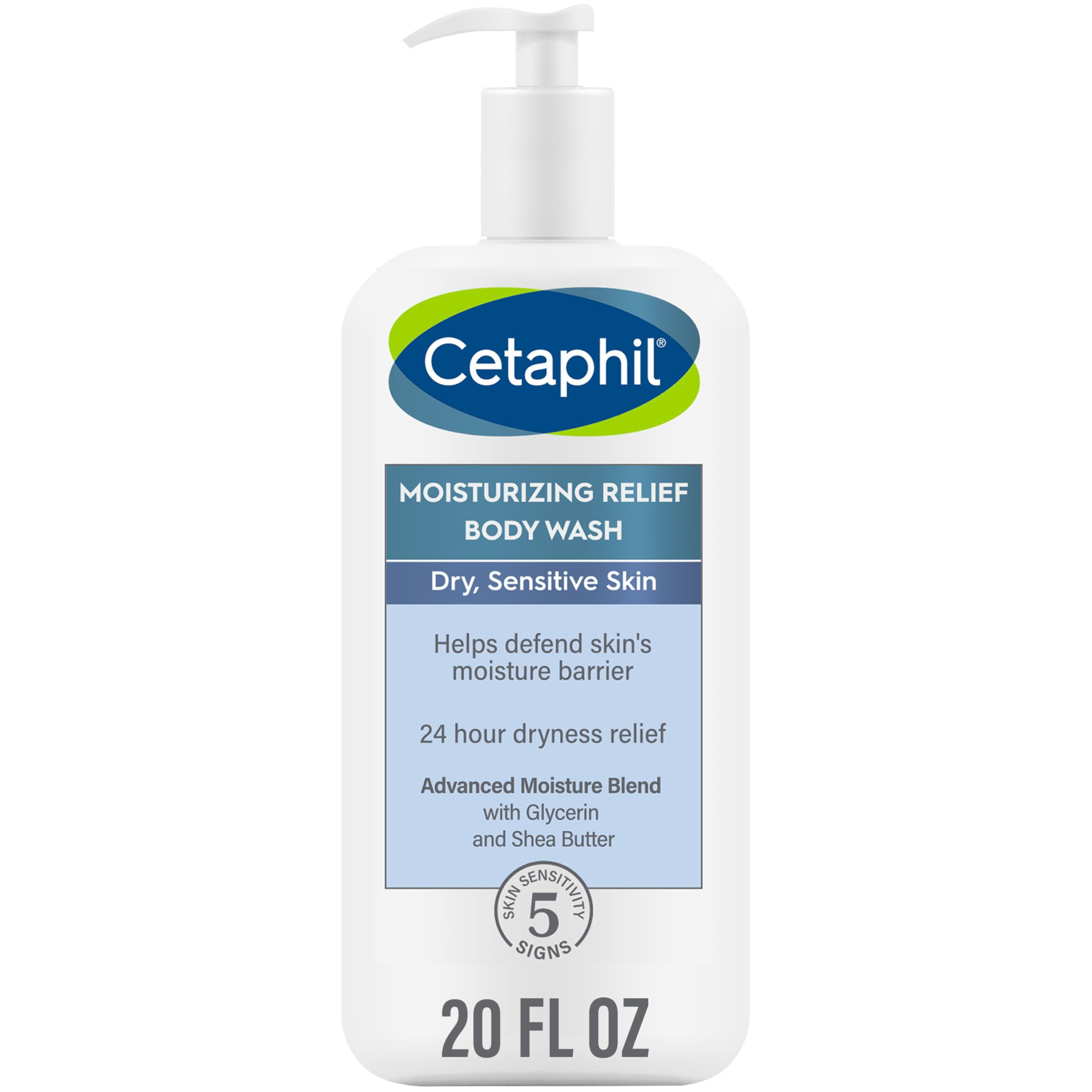 Cetaphil Body Wash, Moisturizing Relief Body Wash for Sensitive Skin ...
