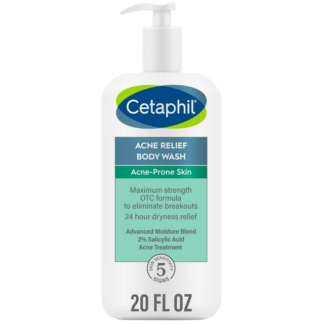 Cetaphil Body Wash, NEW Acne Relief Body Wash with 2% Salicylic Acid to ...
