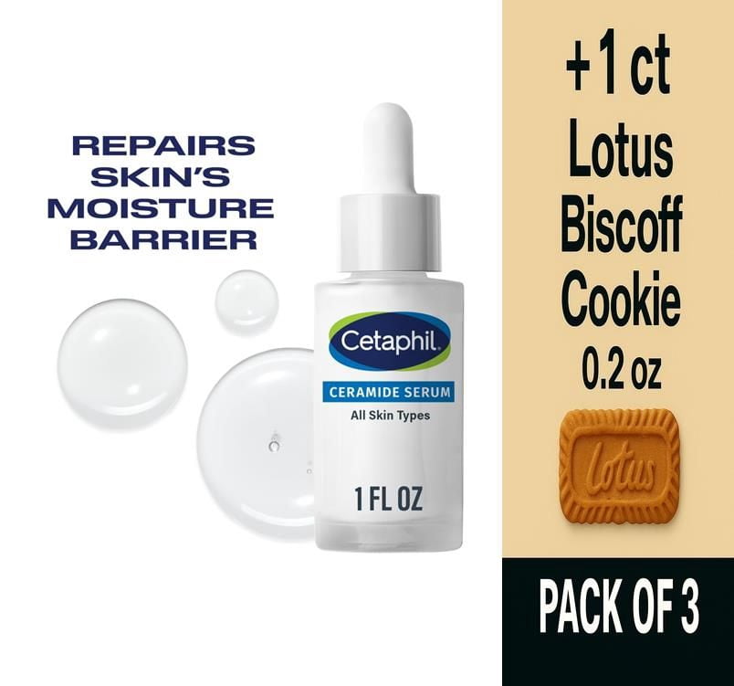 Cetaphil Ceramide Serum, Lightweight Serum for All Skin Types with ...