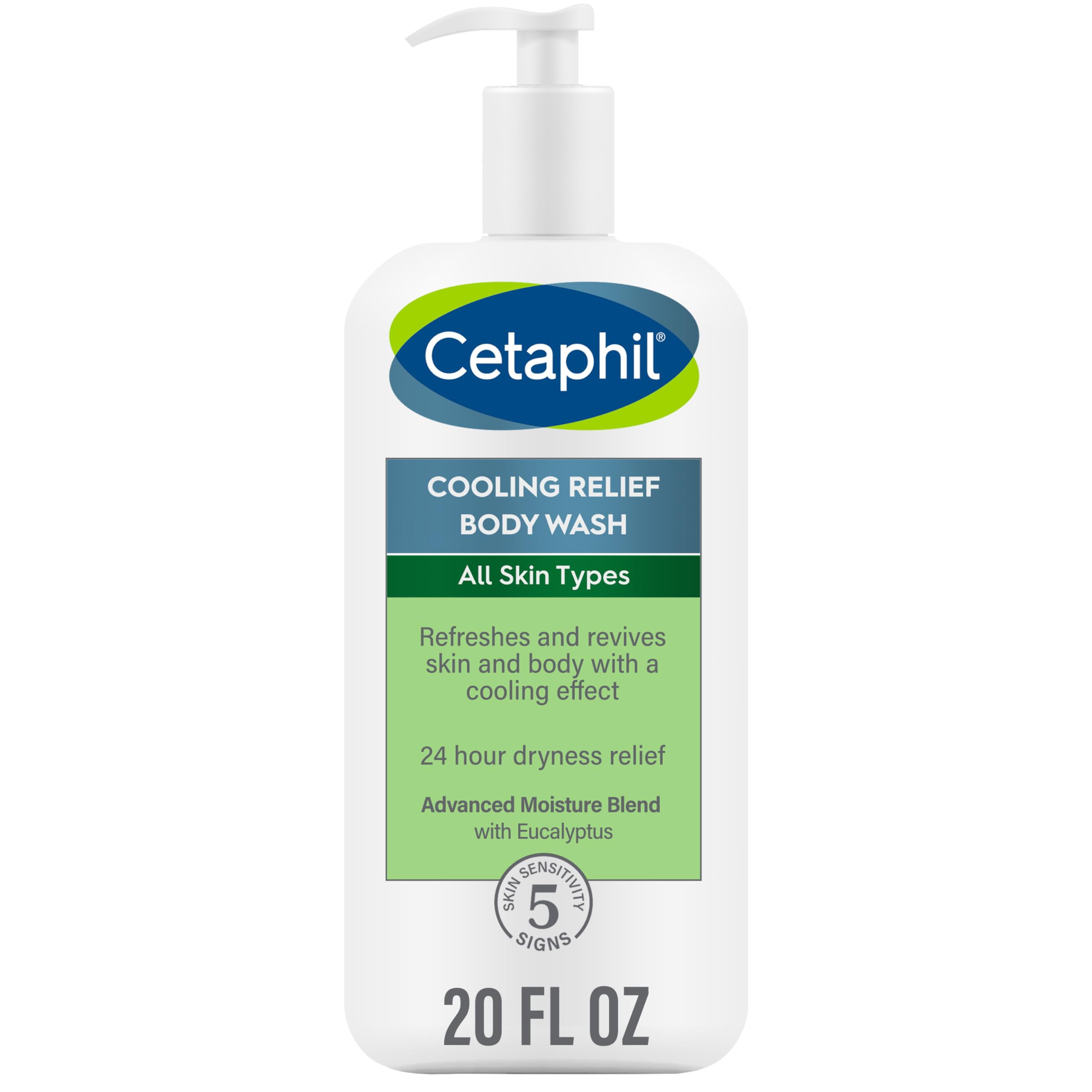 Cetaphil Cooling Relief Body RE32 Wash For All Skin Types 20 oz ...
