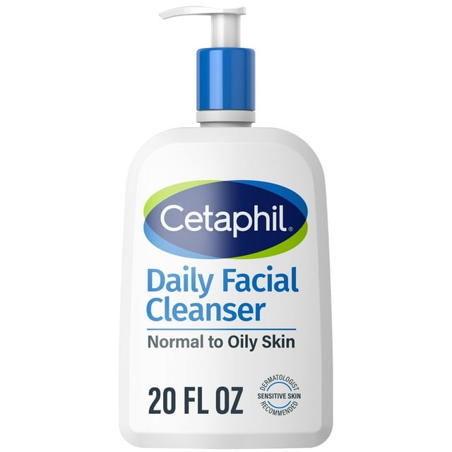 Cetaphil Daily Facial Cleanser for Sensitive, Combination to Oily Skin ...