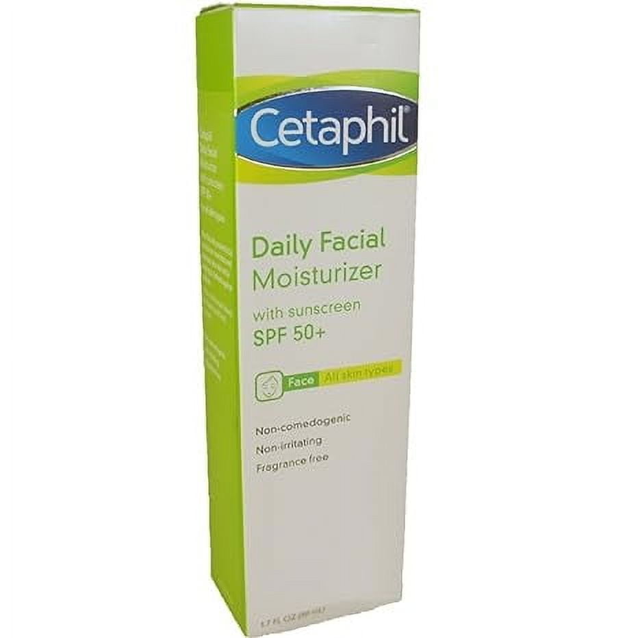 Cetaphil Daily Facial Moisturizer with sunscreen SPF 50+, 1.7 oz ...