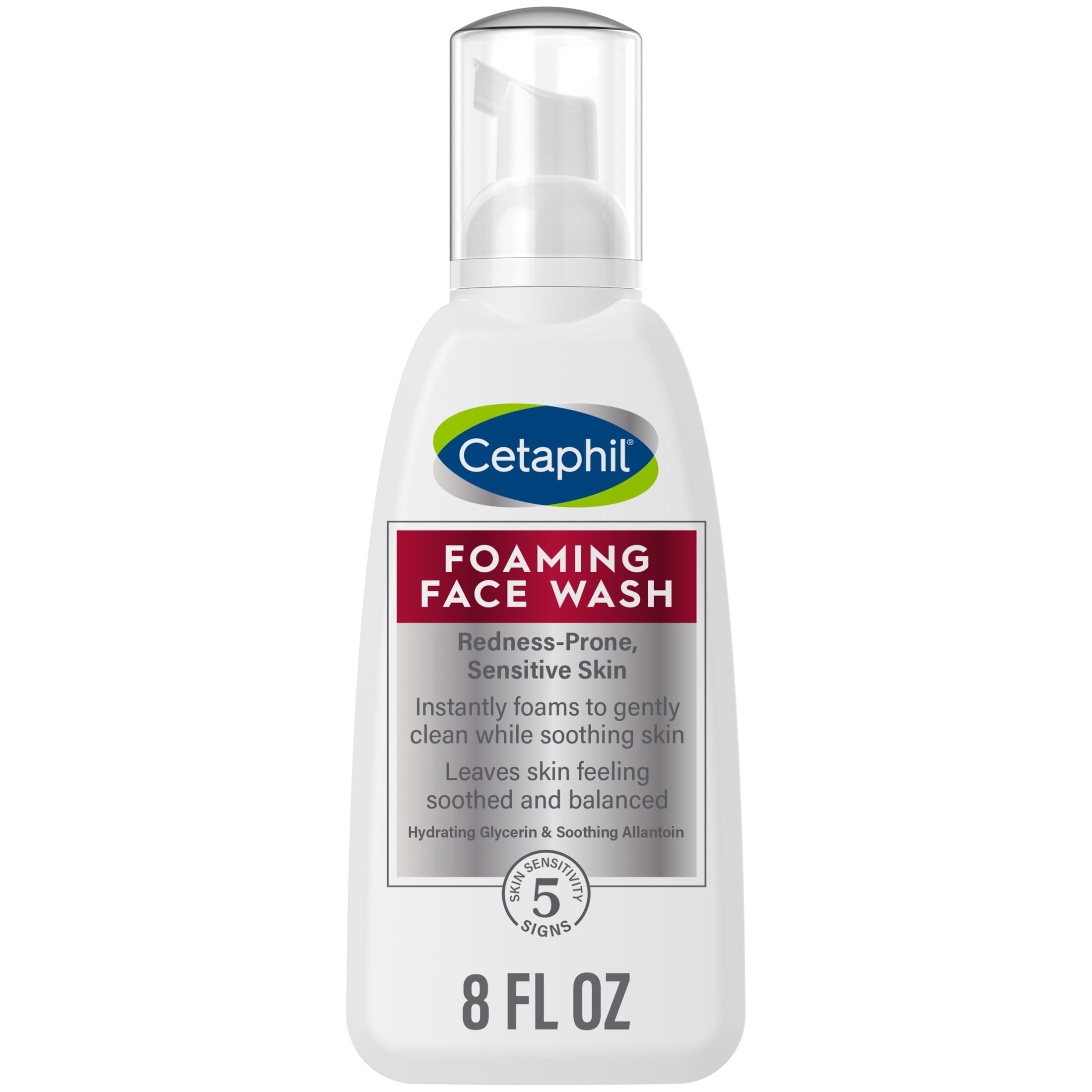 Cetaphil Foaming Face Wash Soothes Redness Prone Skin for Sensitive ...