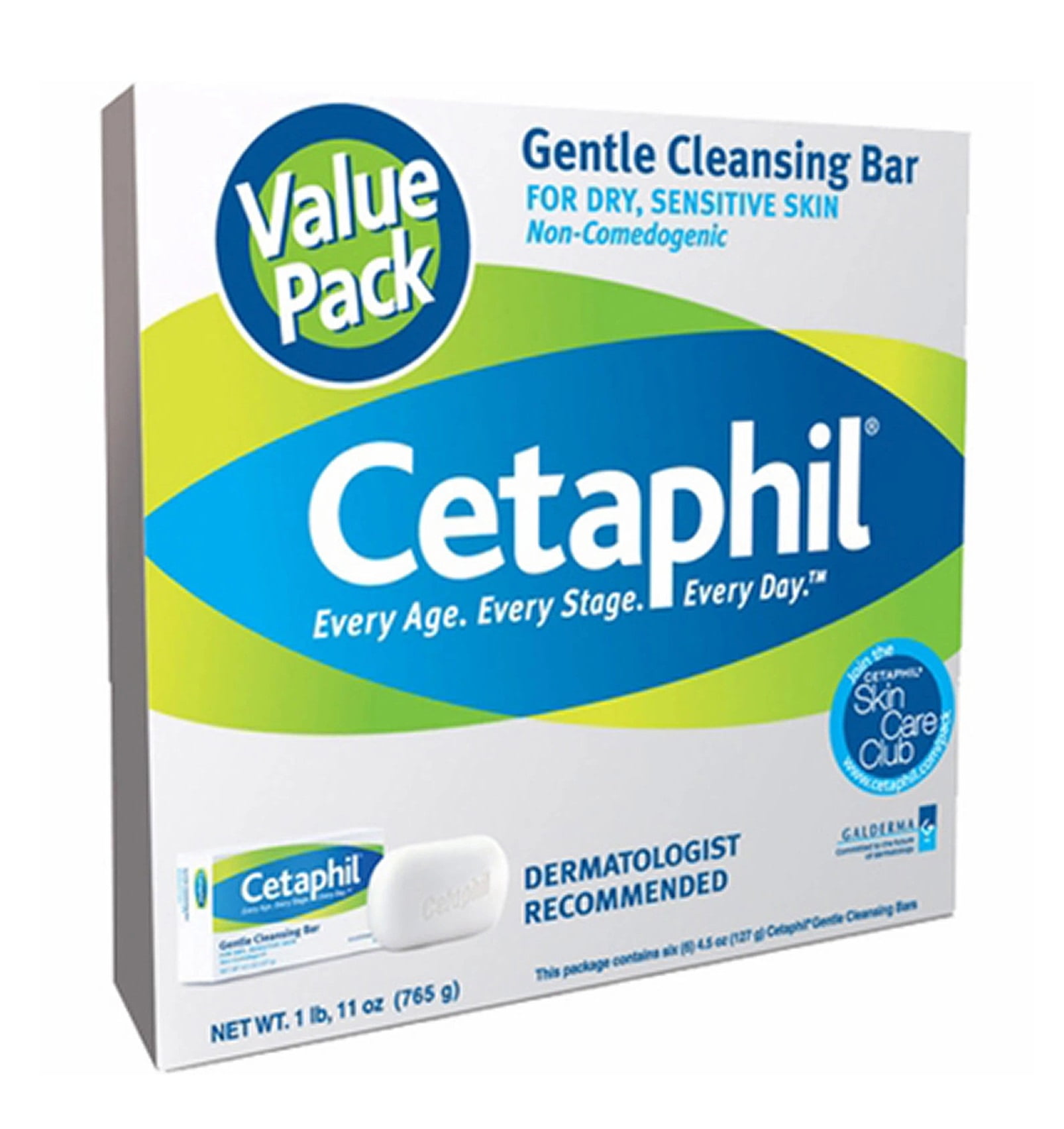 Cetaphil Gentle Cleansing Bar Value Pack - Walmart.com