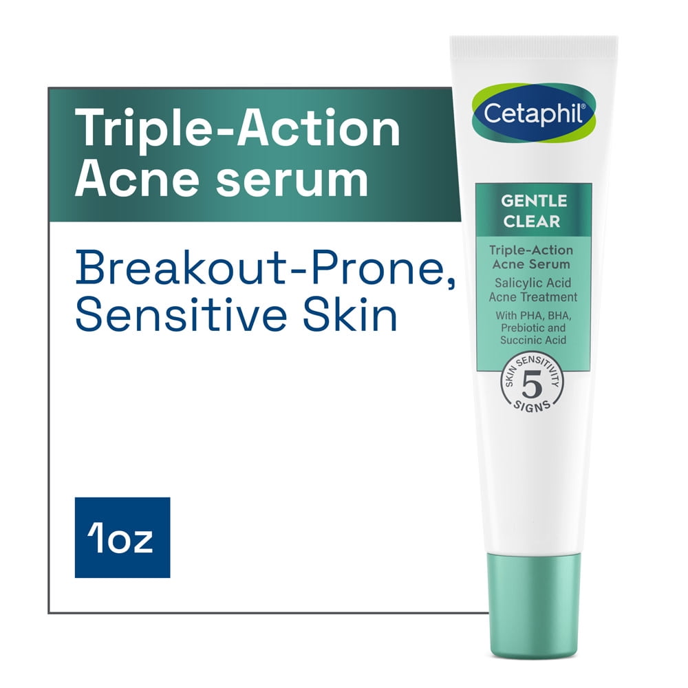 Cetaphil Gentle Clear Triple-Action Acne Treatment Serum for Sensitive ...