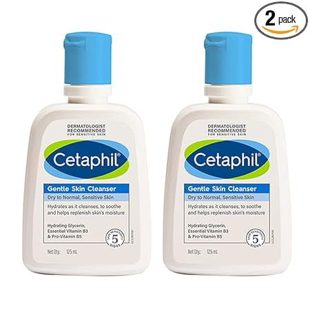Cetaphil Gentle Skin Cleanser 125ml ( Pack of 2) - Walmart.com
