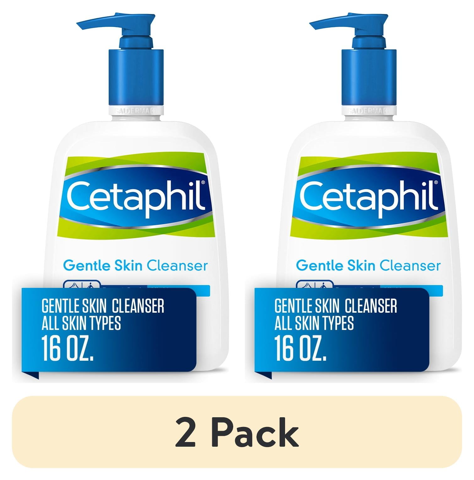 (2 pack) Cetaphil Gentle Skin Cleanser 16 oz Cleanser for Unisex ...