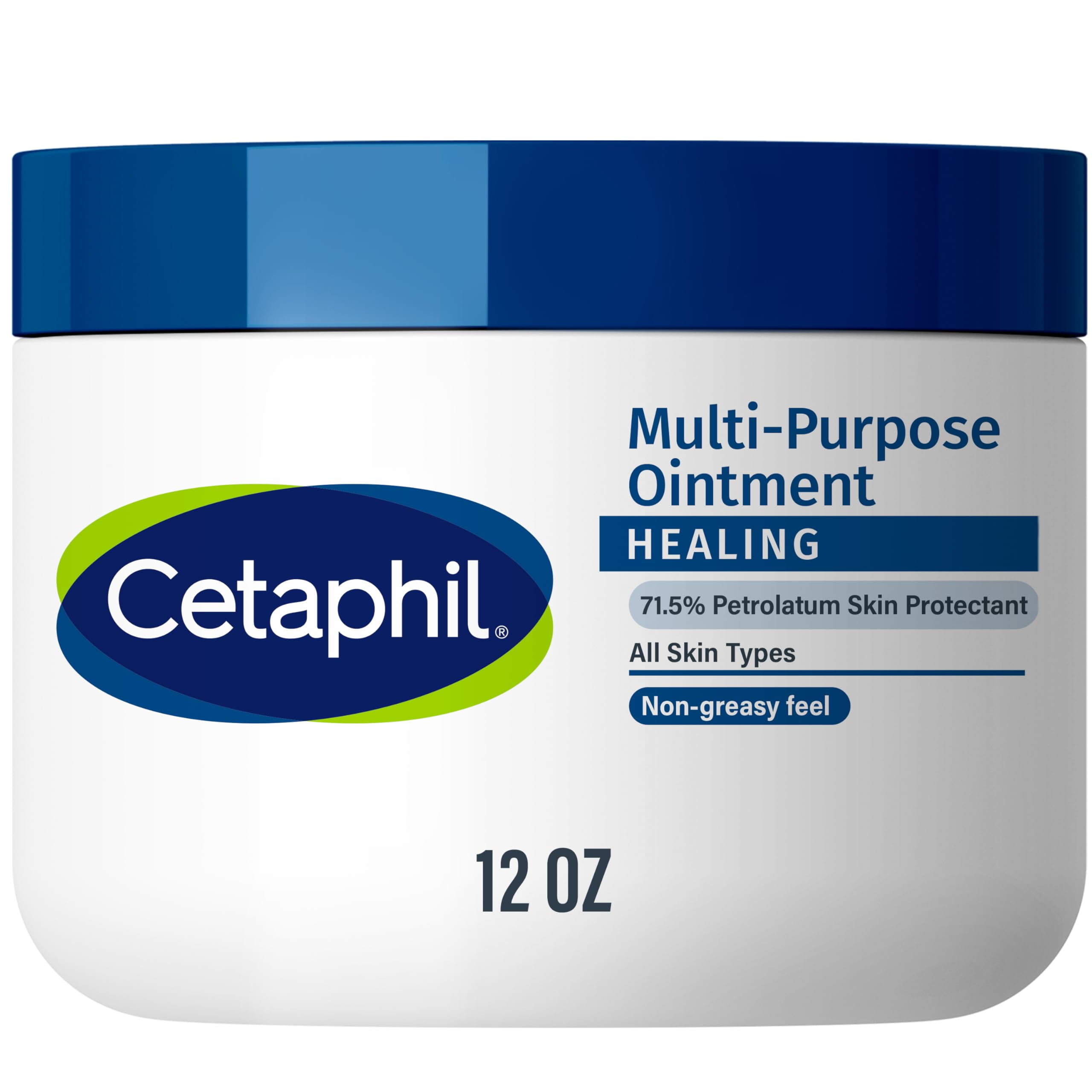 Cetaphil Healing Ointment, 12 TMA2 oz, For Dry, Chapped, Irritated Skin ...