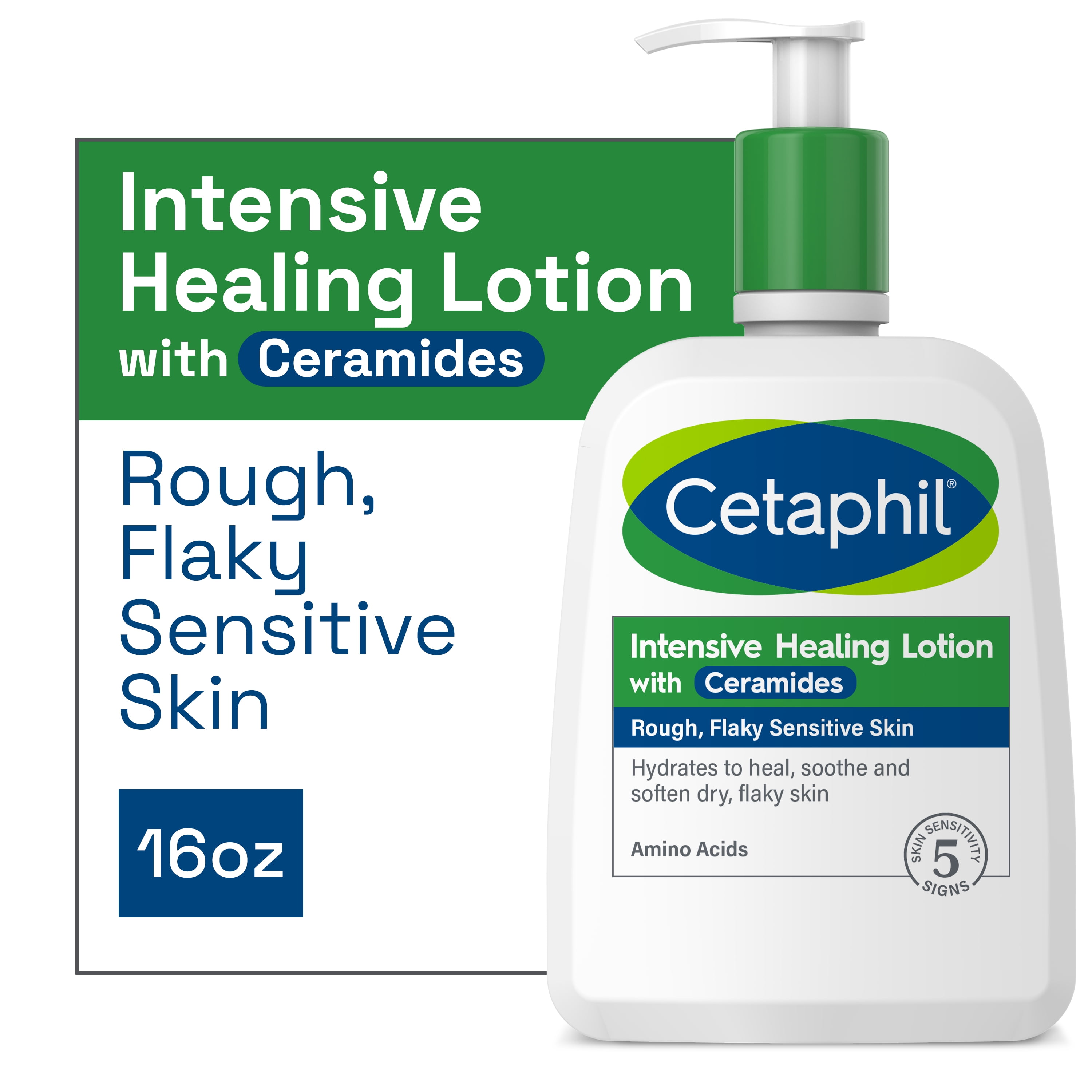Cetaphil Intensive Healing Lotion with Ceramides, For Dry, Rough, Flaky ...