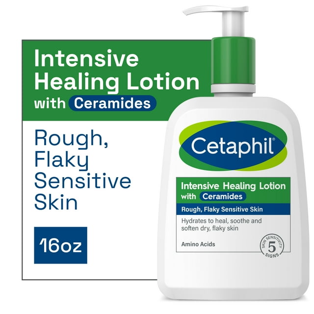 Cetaphil Intensive Healing Lotion with Ceramides, For Dry, Rough, Flaky ...