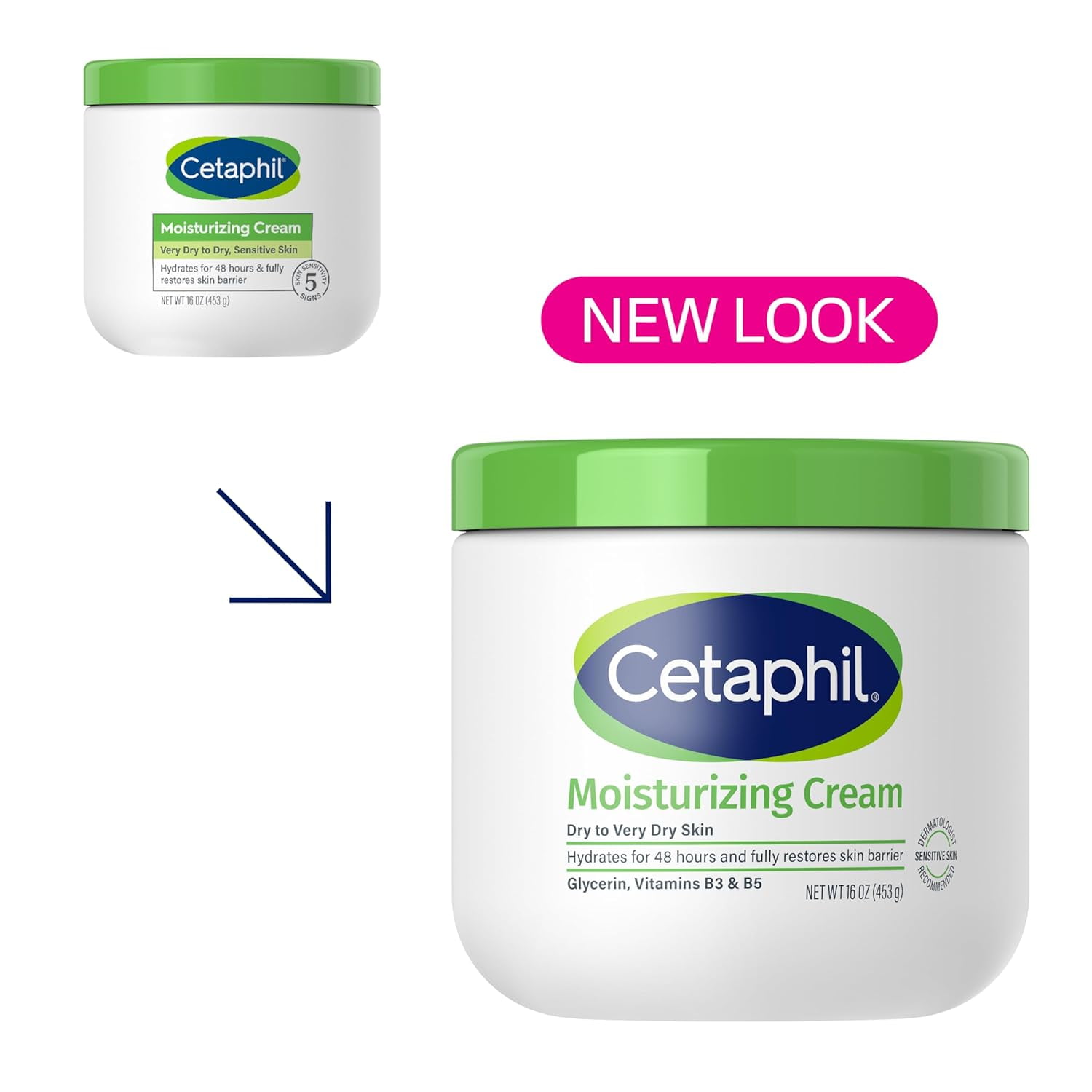 Cetaphil Moisturizing Cream, Hydrating Face & Body Moisture for Dry ...