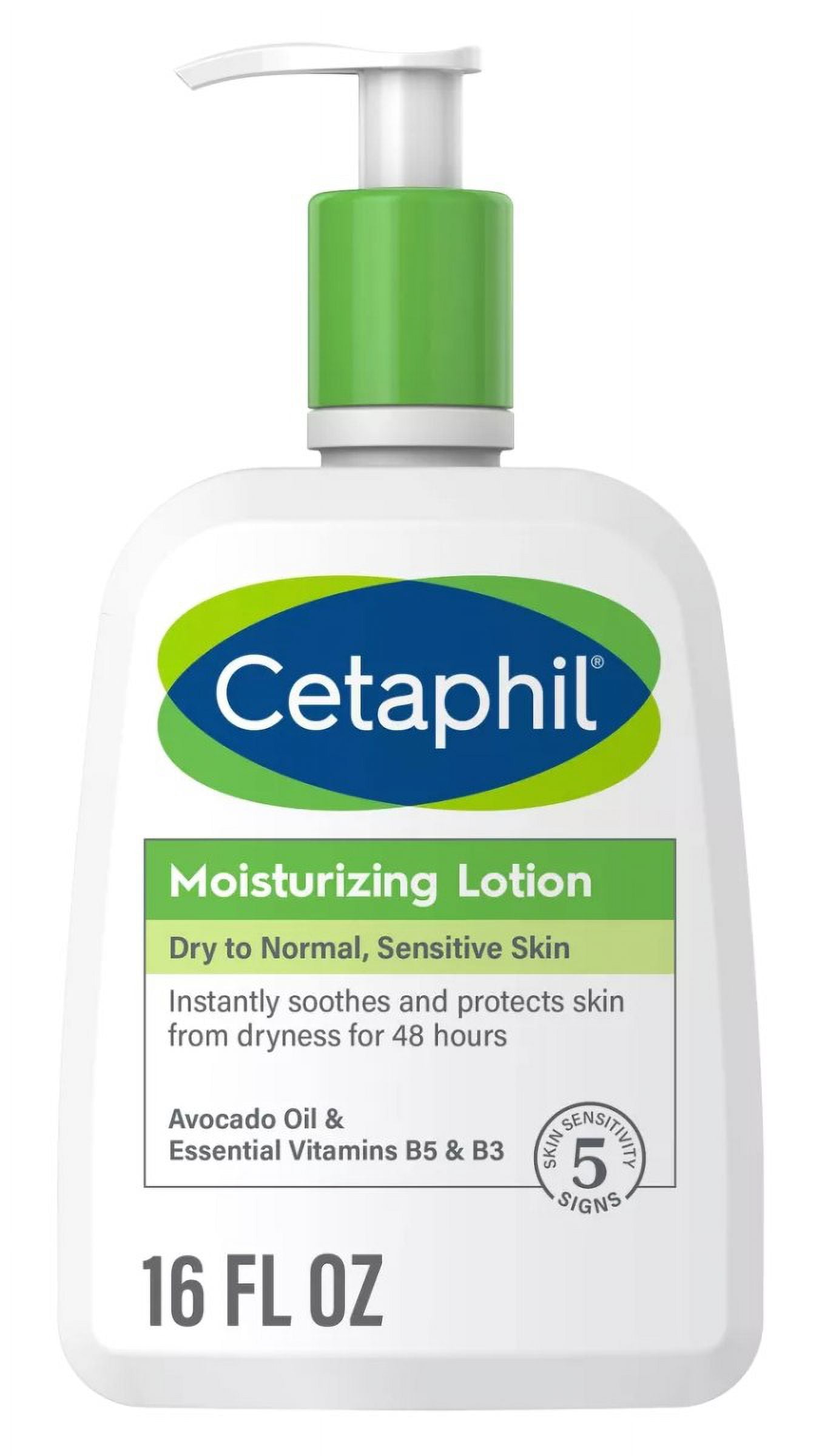 Cetaphil Moisturizing Lotion 16oz Pump Dry To Normal Skin (Pack of 2 ...